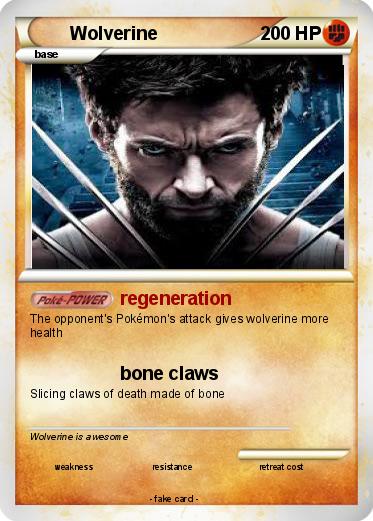 Pokémon Wolverine 504 504 - regeneration - My Pokemon Card