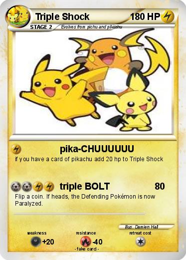 Pokémon Triple Shock - pika-CHUUUUUU - My Pokemon Card