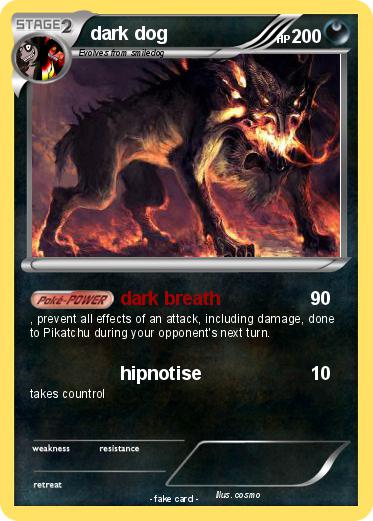 Pokémon dark dog 47 47 - dark breath - My Pokemon Card