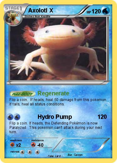 Pokémon Axolotl X 1 1 - Regenerate - My Pokemon Card