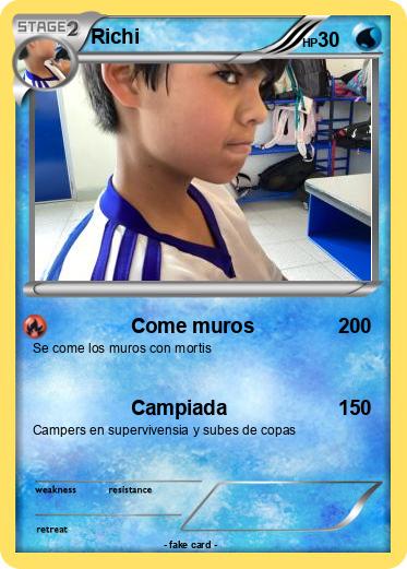 Pokémon Richi 8 8 - Come muros - Mi carta pokémon