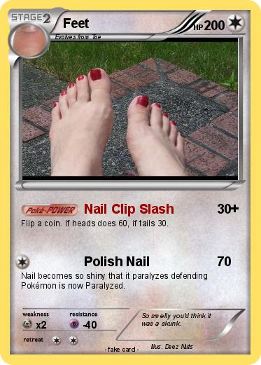 Pokémon Feet 30 30 - Nail Clip Slash - My Pokemon Card