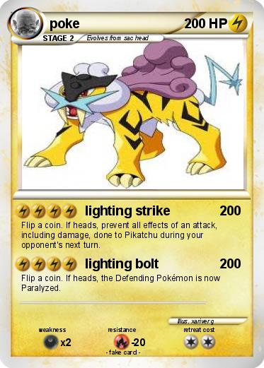 Pokémon poke 423 423 - lighting strike - My Pokemon Card