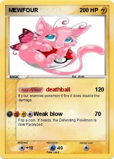 Pokémon MEWFOUR 97 97 - deathball - My Pokemon Card