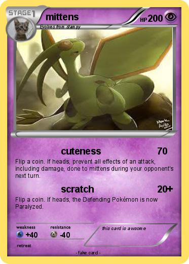 Pokémon mittens 56 56 - cuteness - My Pokemon Card