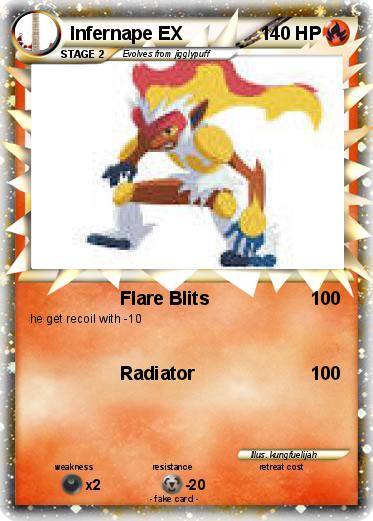 Pokémon Infernape EX 43 43 - Flare Blits - My Pokemon Card