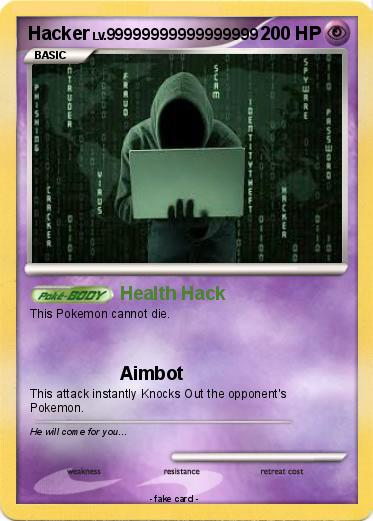 Pokémon Hacker 120 120 - Health Hack - My Pokemon Card