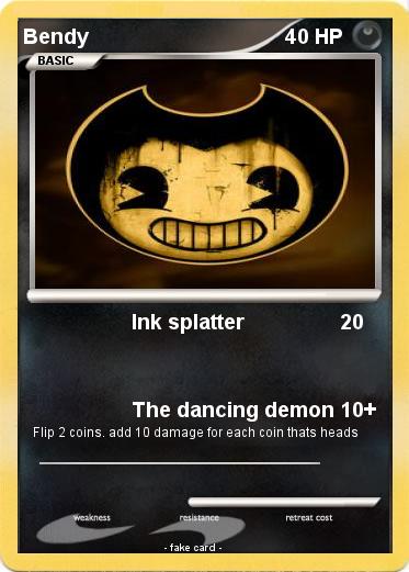 Pokémon Bendy 387 387 - Ink splatter - My Pokemon Card