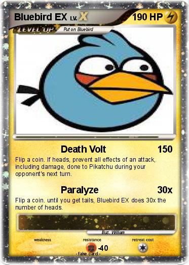 Pokémon Bluebird EX - Death Volt - My Pokemon Card