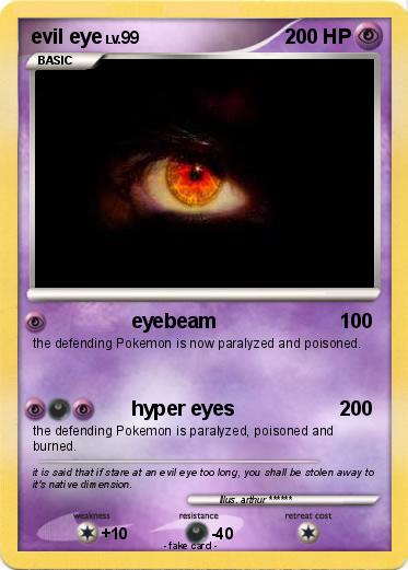 Pokémon evil eye 28 28 - eyebeam - My Pokemon Card