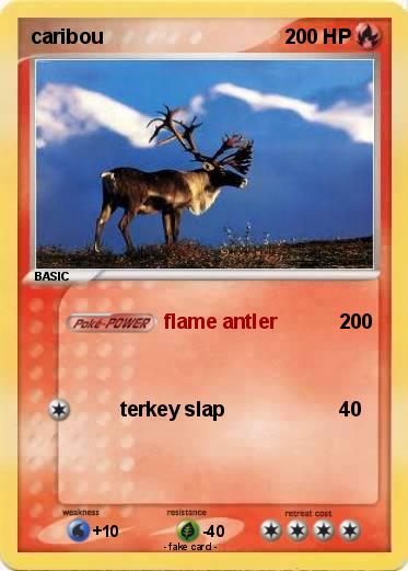 Pokémon caribou - flame antler - My Pokemon Card