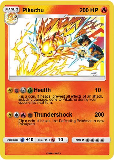 Pokémon Pikachu 23297 23297 - Health - My Pokemon Card
