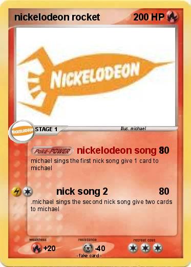 Pokémon nickelodeon rocket - nickelodeon song 1 - My Pokemon Card