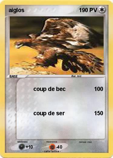 Pokémon aiglos 6 6 - coup de bec - Ma carte Pokémon