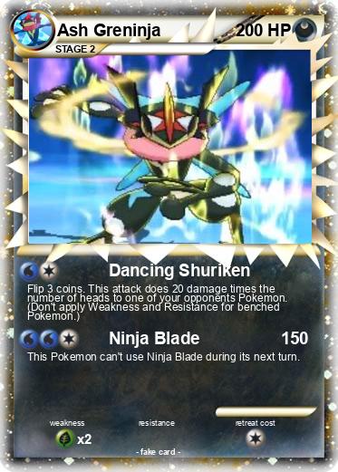 Pokémon Ash Greninja 992 992 - Dancing Shuriken - My Pokemon Card