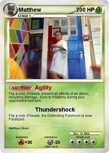Pokémon Matthew 773 773 - Agility - My Pokemon Card