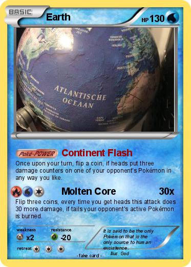 Pokémon Earth 625 625 - Continent Flash - My Pokemon Card