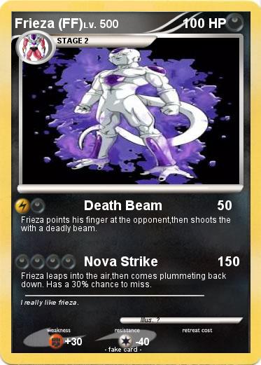 Pokémon Frieza FF 1 1 - Death Beam - My Pokemon Card