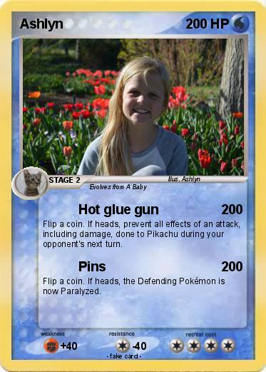 Pokémon Ashlyn 18 18 - Hot glue gun - My Pokemon Card