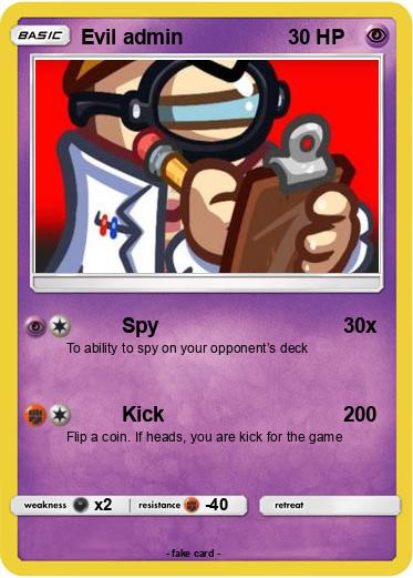 Pokémon Evil admin - Spy - My Pokemon Card