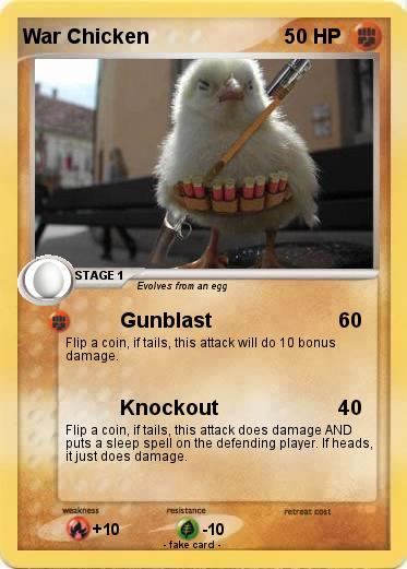 Pokémon War Chicken 3 3 - Gunblast - My Pokemon Card