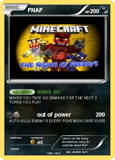 Pokémon FNAF 21 21 - mask on - My Pokemon Card