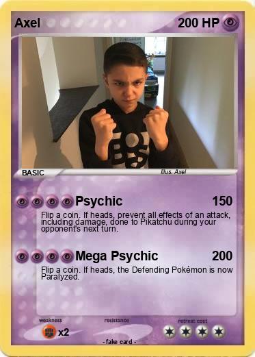 Pokémon Axel 1984 1984 - Psychic - My Pokemon Card