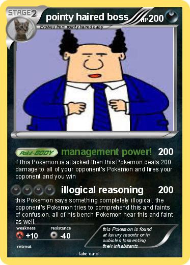Pokémon pointy haired boss - management power! - My Pokemon Card