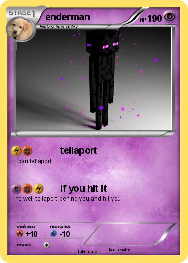 Pokémon enderman 1212 1212 - tellaport - My Pokemon Card