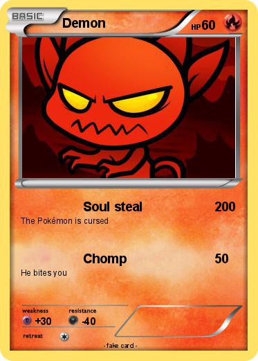 Pokémon Demon 2124 2124 - Soul steal - My Pokemon Card