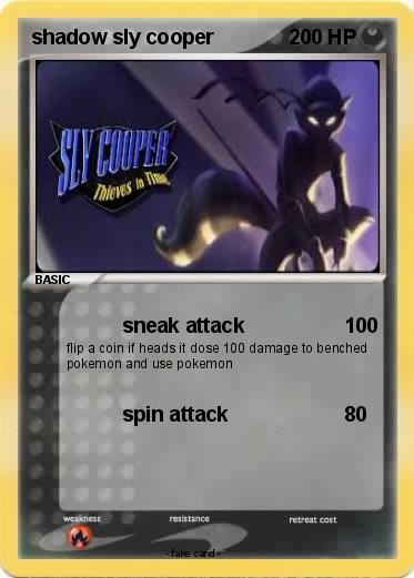 Pokémon shadow sly cooper - sneak attack - My Pokemon Card