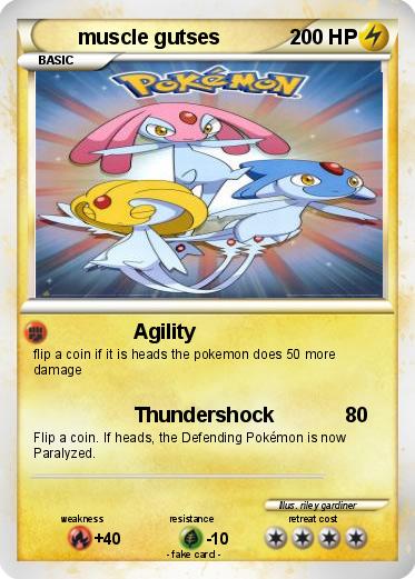 Pokémon muscle gutses - Agility - My Pokemon Card