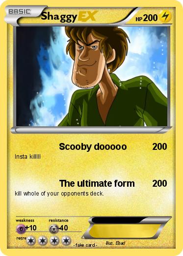 Pokémon Shaggy 418 418 - Scooby dooooo - My Pokemon Card