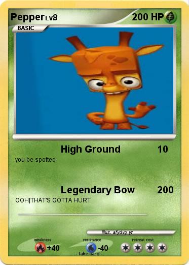 Pokémon Pepper 166 166 - High Ground - My Pokemon Card