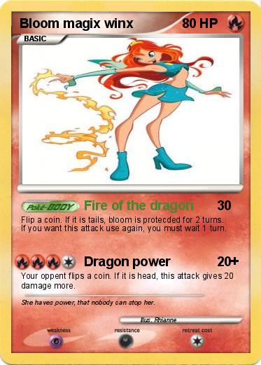 Pokémon Bloom magix winx - Fire of the dragon - My Pokemon Card