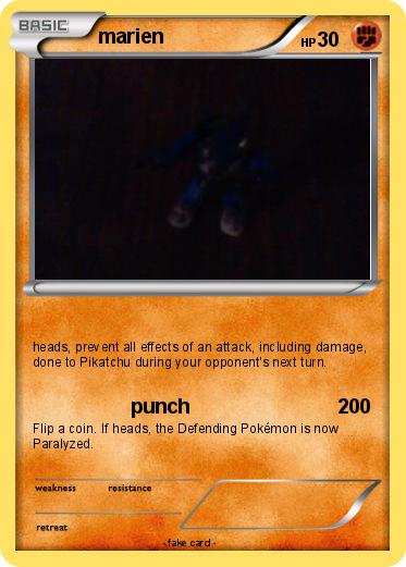 Pokémon marien - punch - My Pokemon Card
