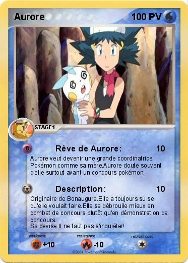 Pokémon Aurore 27 27 - Rêve de Aurore: - Ma carte Pokémon