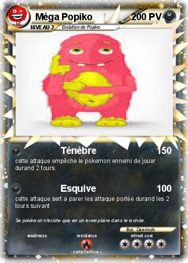 Pokémon Mega Popiko - Ténèbre - Ma carte Pokémon