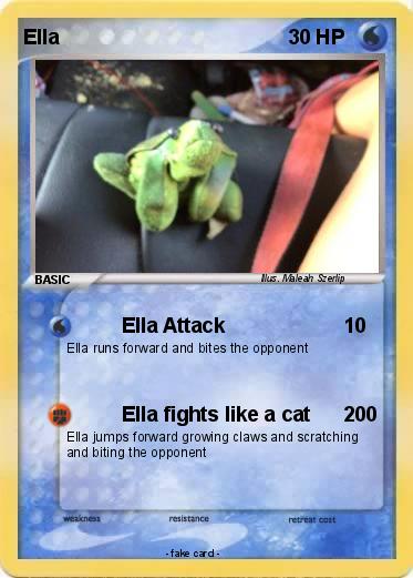 Pokémon Ella 192 192 - Ella Attack - My Pokemon Card
