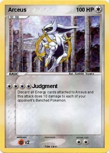 Pokémon Arceus 7164 7164 - Judgment - My Pokemon Card