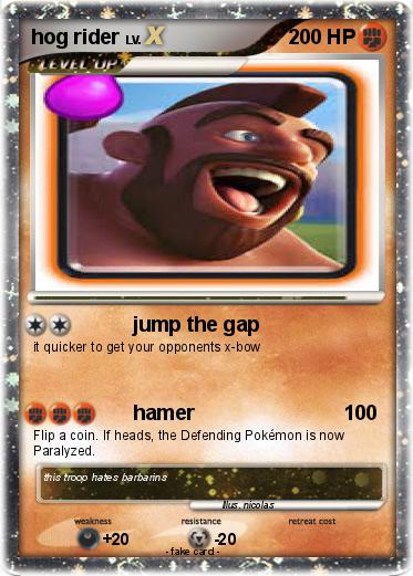 Pokémon hog rider 67 67 - jump the gap - My Pokemon Card