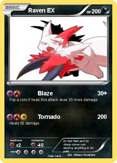 Pokémon Raven EX 3 3 - Blaze - My Pokemon Card