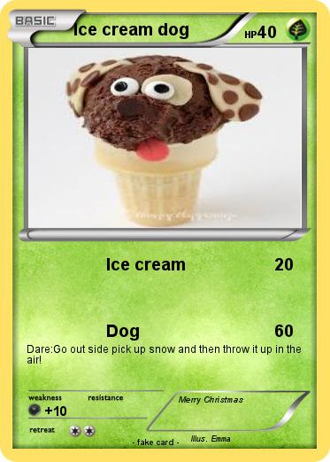 Pokémon Ice cream dog - Ice cream - My Pokemon Card