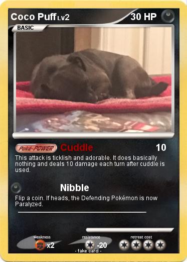 Pokémon Coco Puff 1 1 - Cuddle - My Pokemon Card