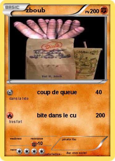 Pokémon zboub 20 20 - coup de queue - Ma carte Pokémon