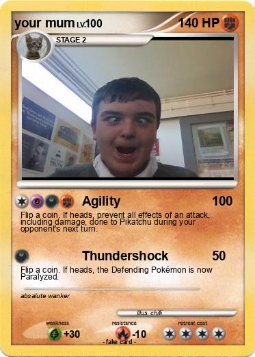 Pokémon your mum 137 137 - Agility - My Pokemon Card