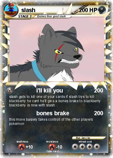Pokémon slash 122 122 - i'll kill you - My Pokemon Card