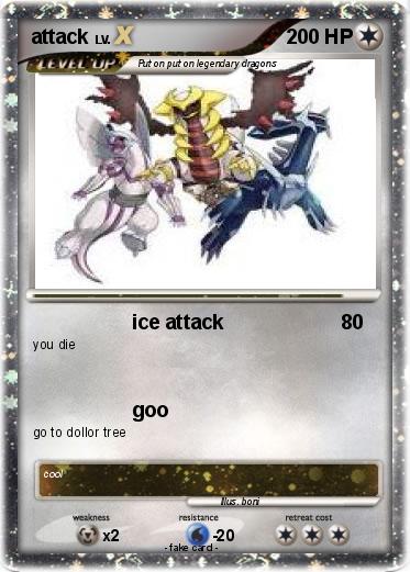 Pokémon attack 47 47 - ice attack - My Pokemon Card