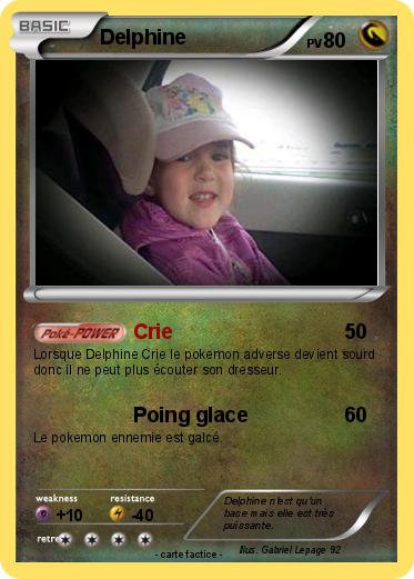 Pokémon Delphine 20 20 - Crie - Ma carte Pokémon