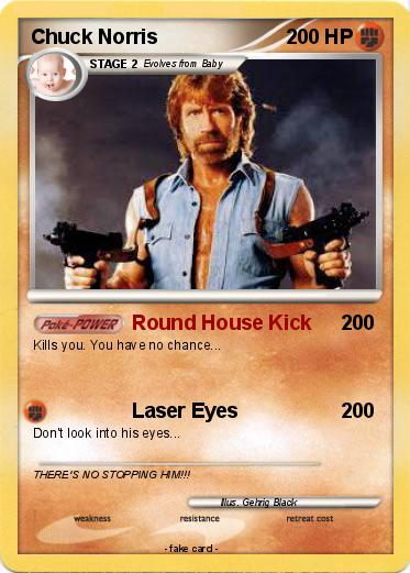 Pokémon Chuck Norris 3354 3354 - Round House Kick - My Pokemon Card